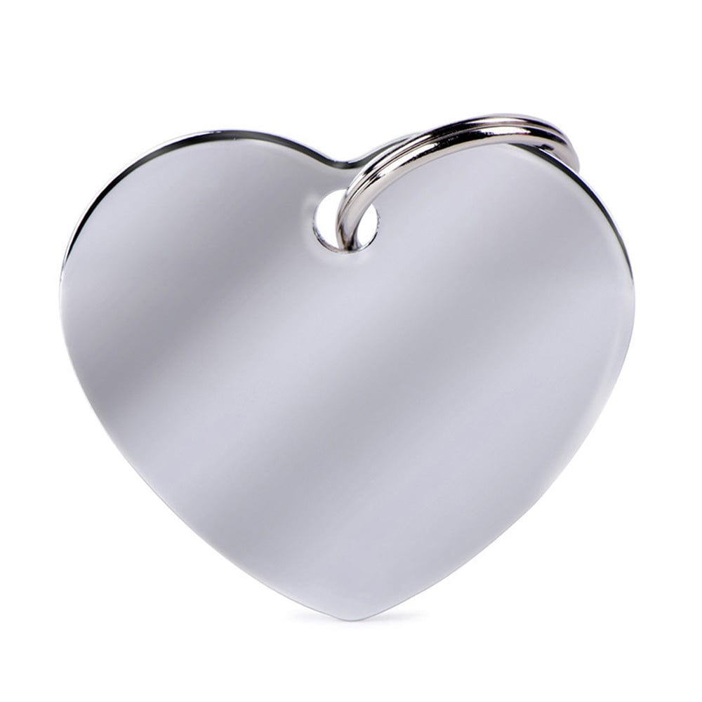 Big Heart Silver Pet I.D. TAG - Fetching Ware