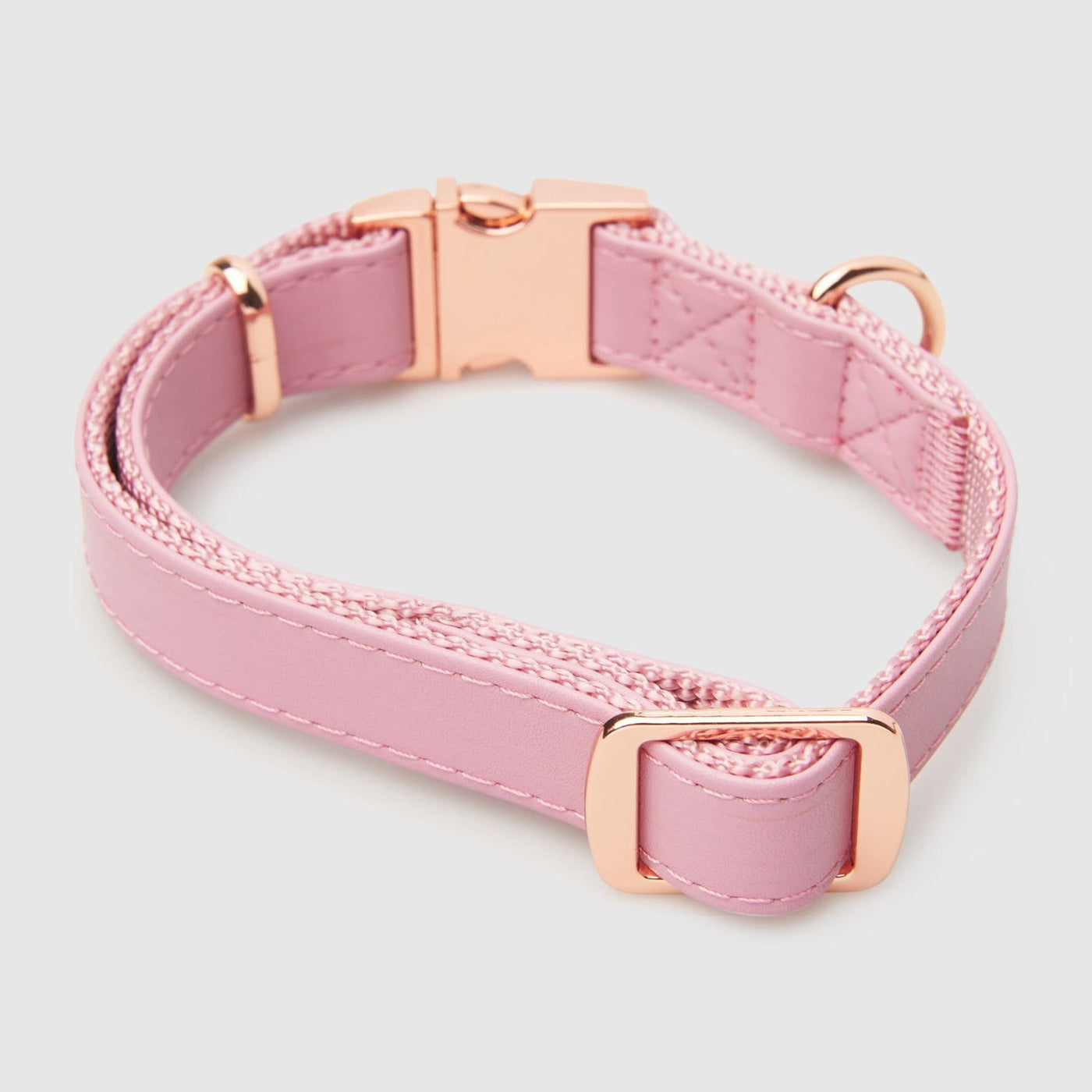 Our Rosa in Rose Gold | Pink Dog Collar | Adjustable Pet Collar ...